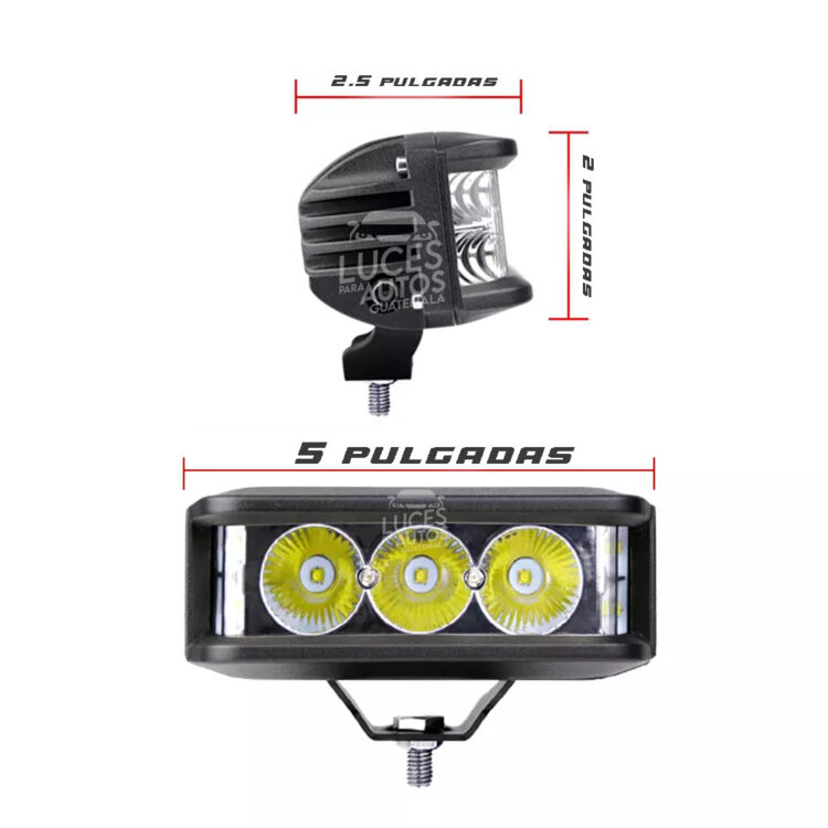 BARRA LED G3 5 PULGADAS AMARILLA | Luces Guatemala